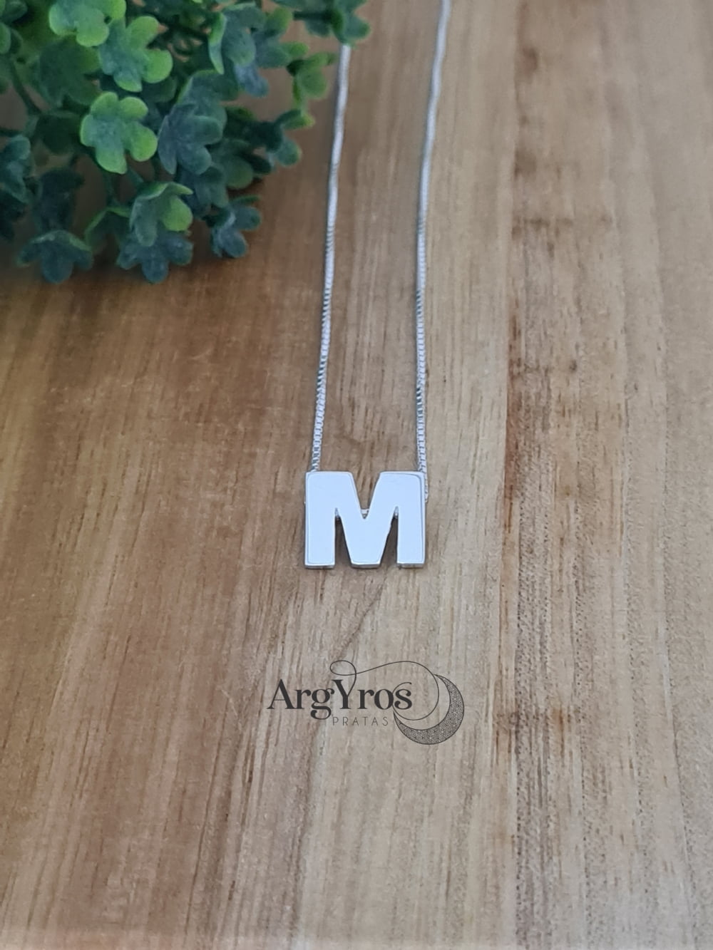 Colar Letra - Argyros Pratas