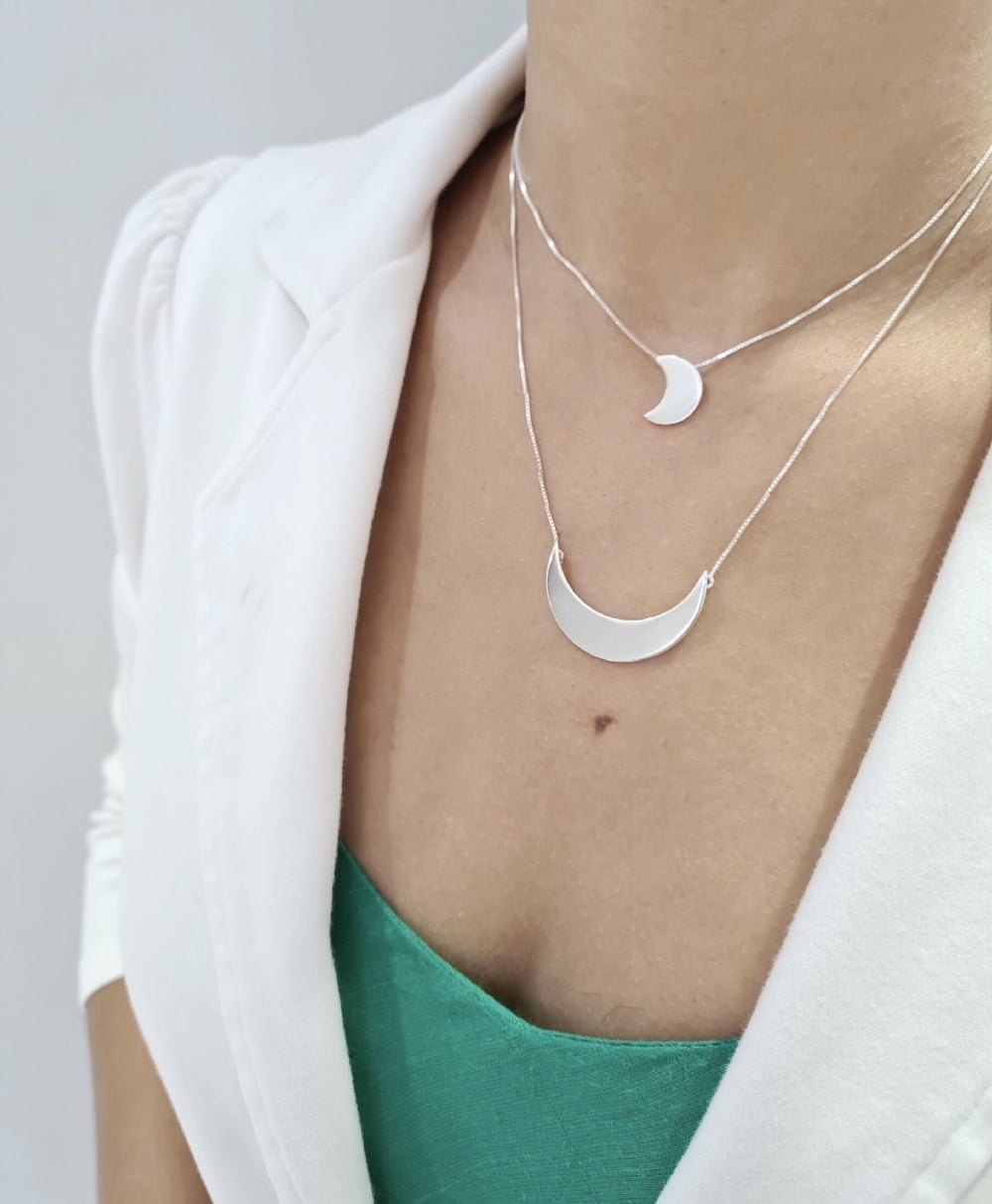 Colar Lua - Argyros Pratas